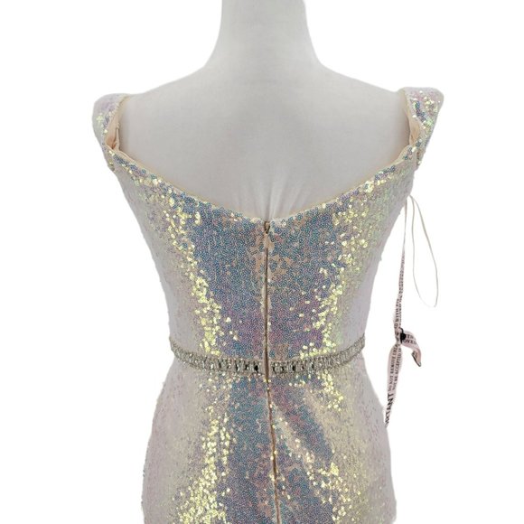 Emprada | Dresses | Nwt Emprada Vanessa Opal White Multi Off Shoulder ...